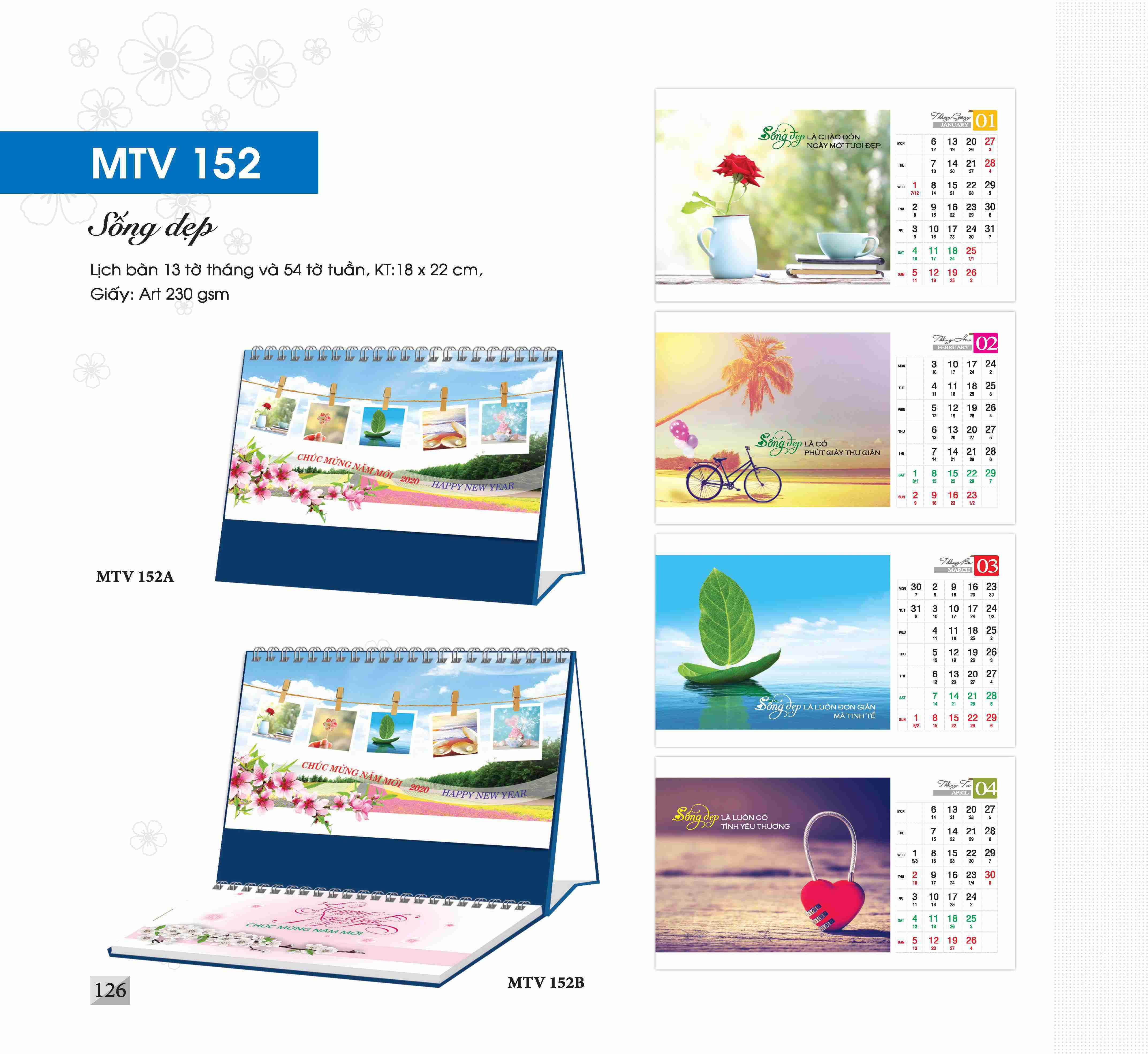 Mẫu Lịch Tết 2020 Đẹp, Ấn Tượng Cho Các Tổ Chức, Doanh Nghiệp